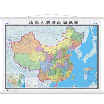 2022年 办公室地图 精装版挂图 1.5米*1.1米 中国地图