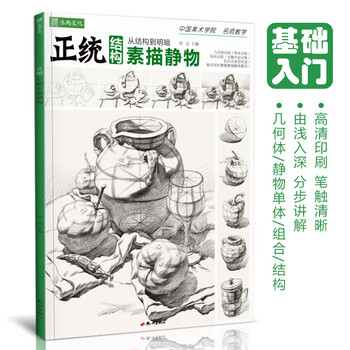 正统结构素描静物 2021单体组合石膏几何体临摹范本基础技法美术绘画画册零基础高中初学新手照片对画高