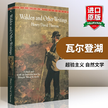 英文原版 瓦尔登湖 Walden and Other Writings 梭罗作品集 
