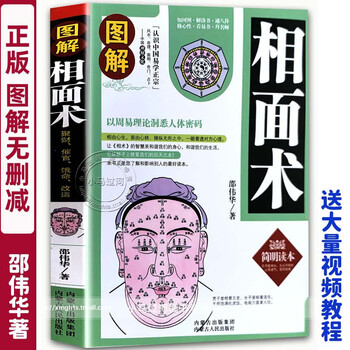 正版 图解相面术 邵伟华书籍著 相法面相书籍 看相书简明读本 古代易学面相风水看相 男女手相面相 术
