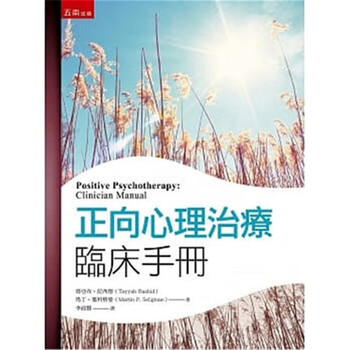 现货正版 正向心理治疗临床手册 20 塔亚布.拉西德 五南 进口原版