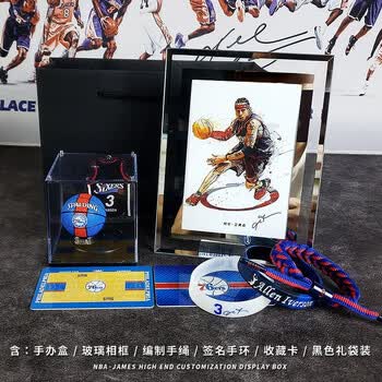 科比库里手办篮球小饰品库里9詹姆斯周边创意摆件生日送男生圣诞节礼物 艾弗森迷专属（配礼袋）