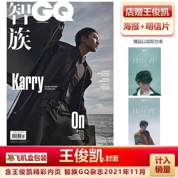智族GQ杂志 2021年11月 王俊凯封面（赠海报明信片）
