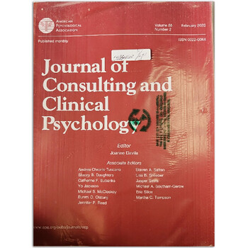 【单期可选】Journal of Consulting and Clinical Psycholog 2020年2月刊