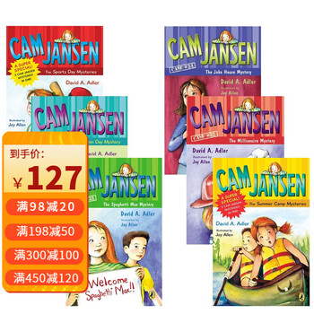进口英文原版 6册 Cam Jansen 侦探故事第31-36 儿童读物章节桥梁书