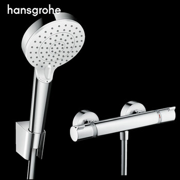 汉斯格雅（Hansgrohe）汉斯格雅境雨镜雨飞雨淋浴花洒套装恒温淋雨沐浴卫浴家用浴室明装【图片 价格 品牌 报价】-京东