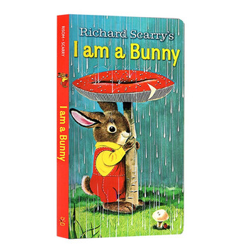I Am a Bunny 我是一只兔子 richard scarry 英文原版儿童绘本 早教启蒙纸板书 金色斯凯瑞童书 感受四季变化 小兔子