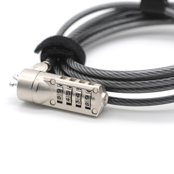 惠普（HP） 原装安全防盗锁笔记本电脑锁密码锁钥匙锁HP Sure Key Cable Lock 63B28AA Nano固定密码锁【图片 ...