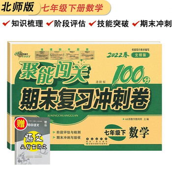 2022新版聚能闯关100分七年级下册期末冲刺卷数学北师BS版初一下册阶段练专项训练同步测试卷送