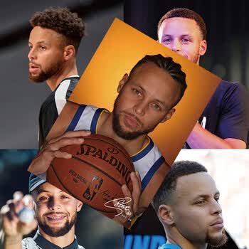 凯里欧 文库里海报1套8张篮球 NBA球星周边写真宿舍墙贴纸批发 库里海报(8张随机)