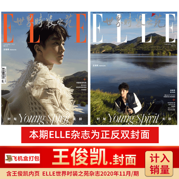 ELLE 世界时装之苑杂志 2021年11月 王俊凯封面（赠海报明信片）