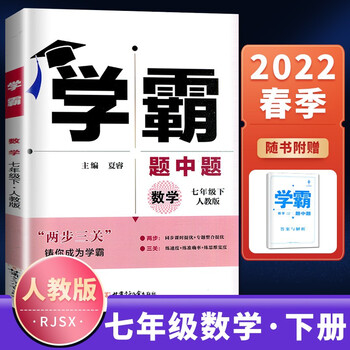 人教版2022春经纶学典学霸题中题七年级下册/7年级下初一数学 RJ版 同步课时类提优专题整合提优初中教辅辅导书