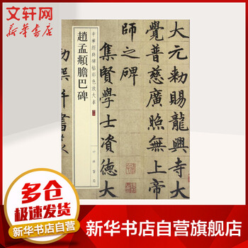 赵孟頫胆巴碑 中华经典碑帖彩色放大本