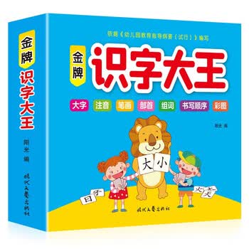 识字大王 幼儿识字卡片书3-6岁 学前识字 儿童早教启蒙书籍 识字大王