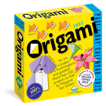 每日折纸2022年日历 每天一页 进口台历 创意礼物 英文原版 Origami Page-A-Day Calendar 2022