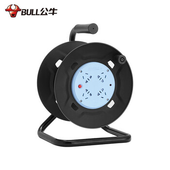 【BULLGN-8030】公牛（BULL）GN-804 线盘电缆卷线盘接线拖线插线板空盘室内外户外移动绕线 10A 50米 1.5平方【行情 报价 价格 评测】-京东