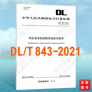 DL/T 843-2021 同步发电机励磁系统技术条件（代替DL/T 843—2010）