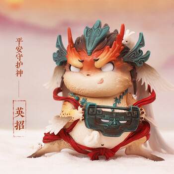 【守财神+平安神】山海经昆仑天团陆吾+英招Q版手办动漫二次元 观山海周边杉泽百鬼异兽守护系列平安 平安神-英招