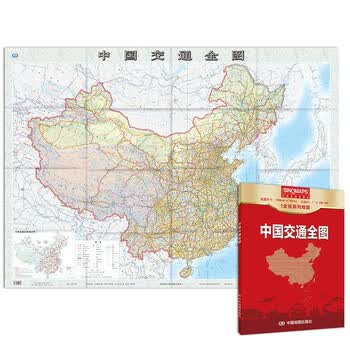 2022年 中国交通全图地图 (盒装折叠版）1.07*0.75m 国道 省道 高速公路