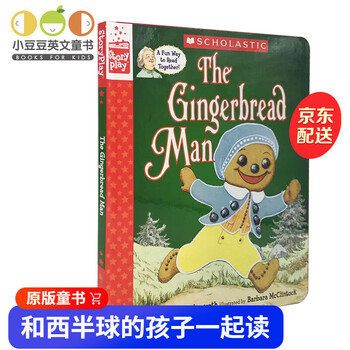 英文原版 The Gingerbread Man 姜饼人 活动书 纸板 4-8岁