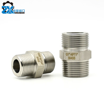 304不锈钢双外丝螺纹转接头 美制NPT螺纹转螺纹对丝NPT1/2-1/2定 NPT1/2-M20*1.5【图片 价格 品牌 报价】-京东