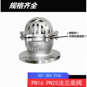 定制304不锈钢法兰底阀H42W-16P 316L抽水海底阀PN25 DN50 65 80 100 201材质PN16 DN100【图片 价格 品牌 报价】-京东