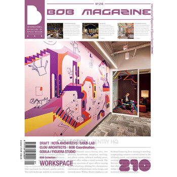 预售BOB室内设计杂志2022年1月210期 韩英双语 空中花园室内设计 餐饮户外商业空间室内设计