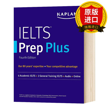 卡普兰雅思备考指南2021-2022版 英文原版 IELTS Prep Plus