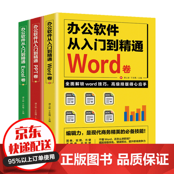 从入门到精通：Word Excel PPT（套装全3册） 办公应用零基础到精通表格制作 excel