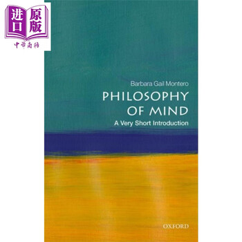 预售 牛津通识系列 心灵哲学 英文原版 Philosophy of Mind A Very Short Introduction Barbara Gail Montero