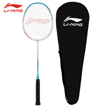 【李宁羽毛球拍】李宁（LI-NING）羽毛球拍AXFORCE 9超轻碳铝专业初学羽拍单拍AYPS079-1（穿线）白蓝【行情 报价 价格 评测】-京东