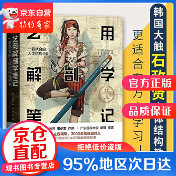 【正版图书】艺用解剖学笔记 〔韩〕石政贤,高莹韩晓 译 北京科学技术出版社