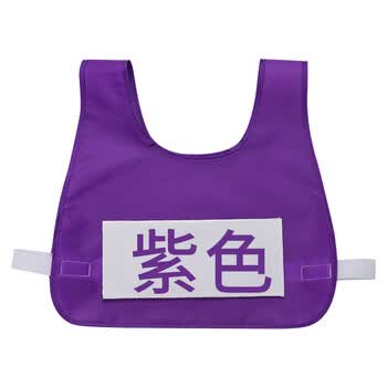 撕名牌贴衣服 奔跑吧兄弟撕衣服跑男游戏道具带撕贴可学生儿童背心 紫色：可调节短背心 免费名字