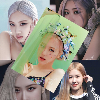 BLACKPINK海报 高清铜版纸8张 LISA金智秀金智妮朴彩英周边海报 朴彩英海报(8张随机)