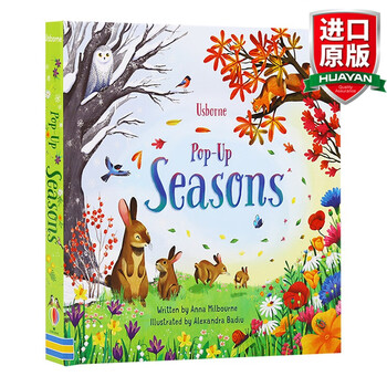 英文原版绘本 四季 Usborne Pop Up Seasons 季节时节季度 儿童趣味3D立体书
