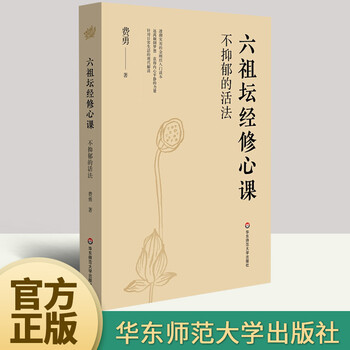 不抑郁的活法 六祖坛经修心课   华东师范大学出版社