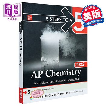 新版5 STEPS TO A 5: AP CHEMISTRY 2022 五步速成系列：AP化学 2022版 美国麦克劳希尔 国际考试自学教材 MH