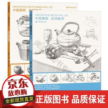 速发中考结构素描静物合集单体静物临摹书画册照片书敲门砖范本范画入门零基础美术初学者教程画画自学对
