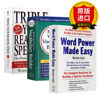 韦氏词典3册套装 英文原版 wordpower made easy单词的力量+韦小绿 韦氏字根词根词典+三倍