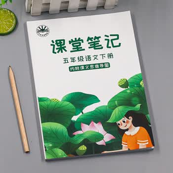 抖音同款五年级下册语文课堂笔记同步人教版知识点整理归纳彩印版