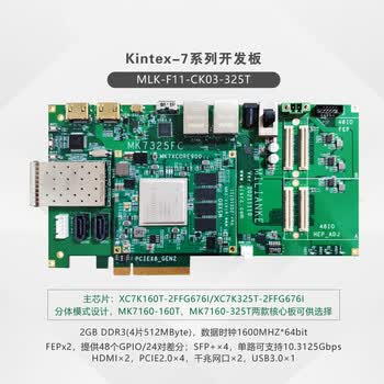 F11-325T FPGA开发板XILINX USB3.0/PCIE K7 Kin 单买ADC卡-DAQ7606-16bits-200【图片 ...