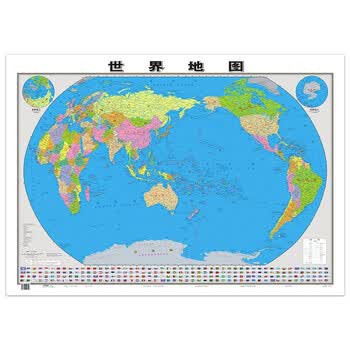 2021中国分省地图 106*76厘米 覆膜防水墙贴挂图 世界地图