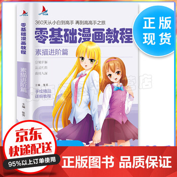 零基础漫画教程:素描进阶篇 360天从小白到高手 再到高高手之旅 手绘精品详析教程 分解讲解从易