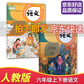 【全新正版】【套装两本】2022年适用部编版全国统一版本人教版部编版小学6六年级上下册语文书全套2本6六年级语文上下册 6六上下人民教育出版社