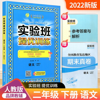 实验班二年级上册下册语文数学人教版北师大版提优训练小学生同步训练题教材单元配套练习册课时作业本 2年级下册 语文人教版