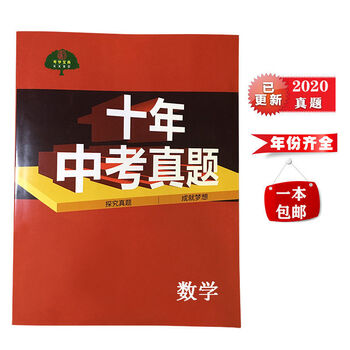 广东深圳市历年中考数学真题 2010-2020年10年深圳中考数学真题集 按所选科目发货 10-21语文