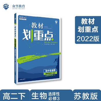 教材划重点高二下高中生物选择性必修3生物技术与工程SJ苏教版（新教材）理想树2022配套必刷题