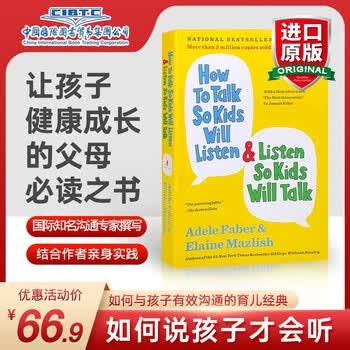 英文原版 如何说宝贝才会听 How to Talk So Little Kids Will Listen
