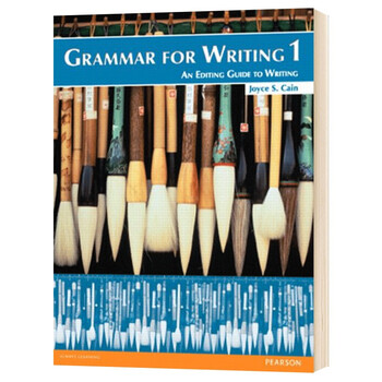 写作语法1 Grammar for Writing 1 英文原版培生写作指导书 进口英语书籍
