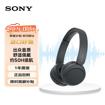 【索尼WH-CH520】索尼（SONY）WH-CH520 舒适高效无线头戴式蓝牙耳机 舒适佩戴 音乐耳机 黑色【行情 报价 价格 评测】-京东